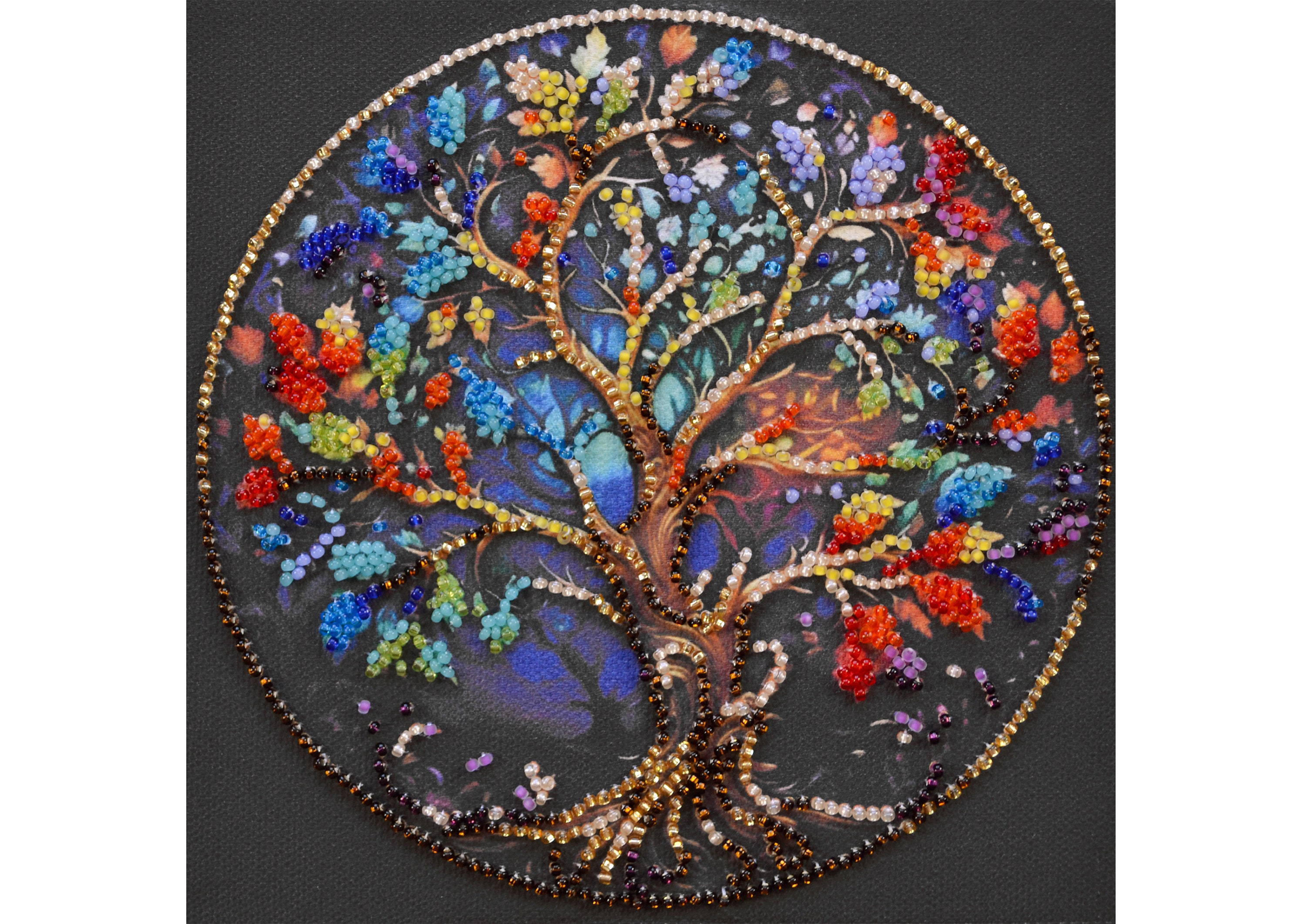 Kit Embroidery Bead DIY Bead Embroidery Kit Modern Embroidery Beading ...