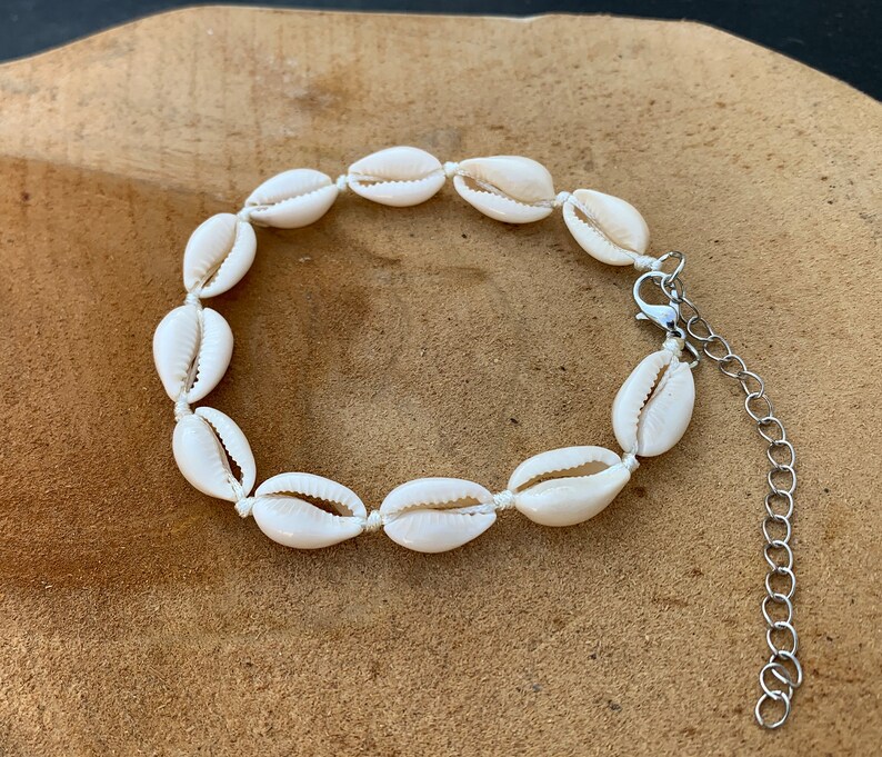 Shell Anklet With Cowrie Shell Boho Beach Anklet Bohemian - Etsy