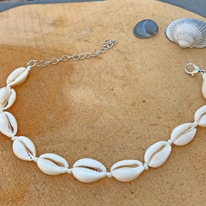 Shell Anklet With Cowrie Shell Boho Beach Anklet Bohemian - Etsy