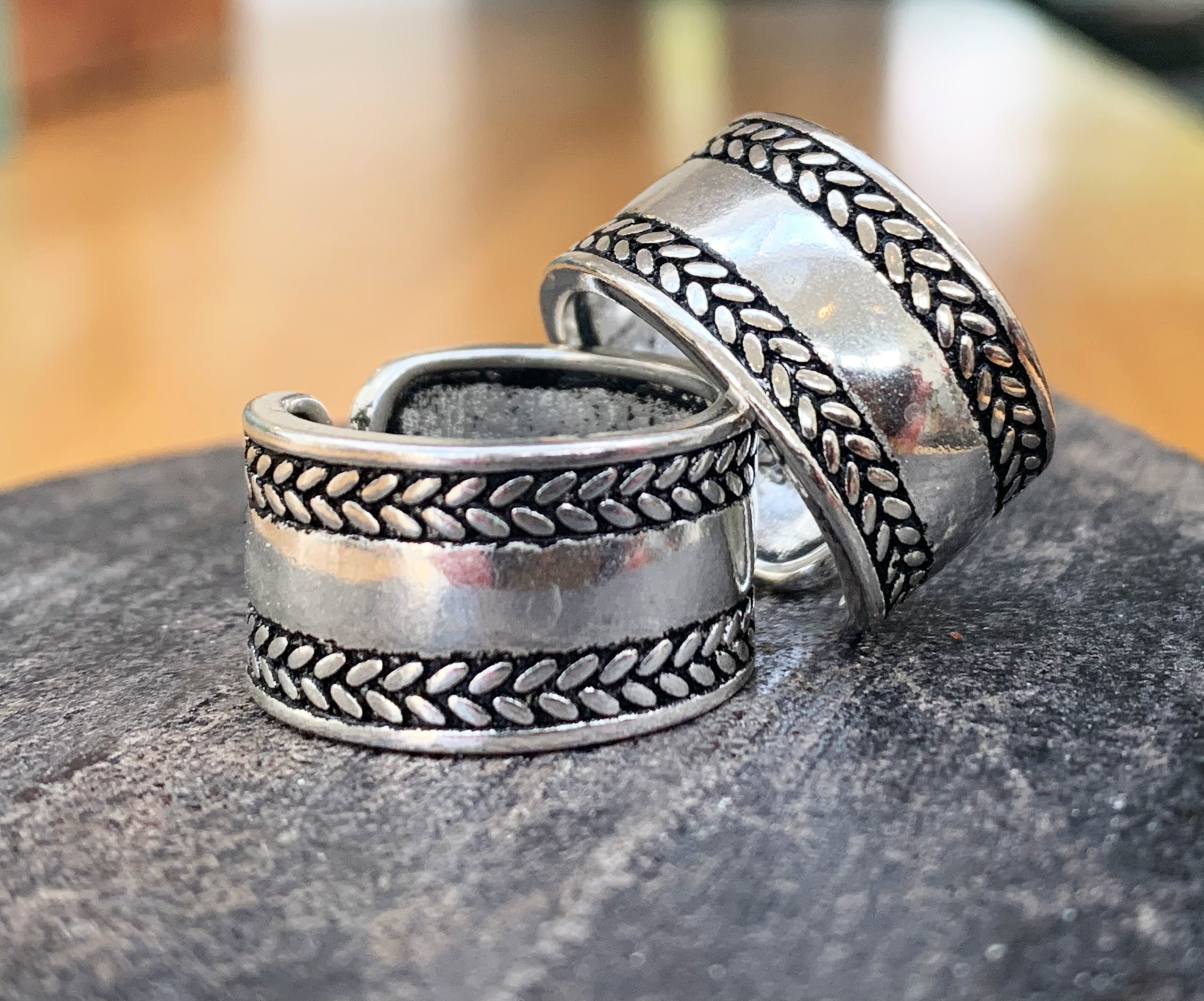 Unique Ring Adjustable Thai Silver Ring Gift for Her Resizable - Etsy