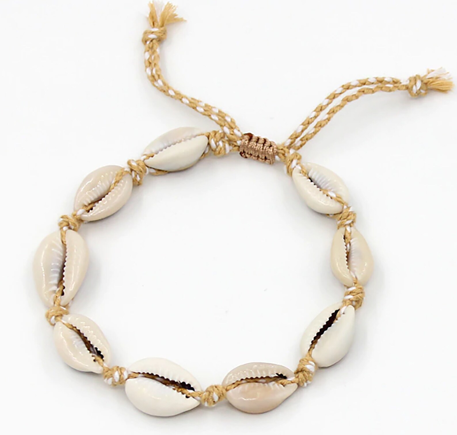 Colorful Anklet With Cowrie Shell Bohobeach Anklet - Etsy