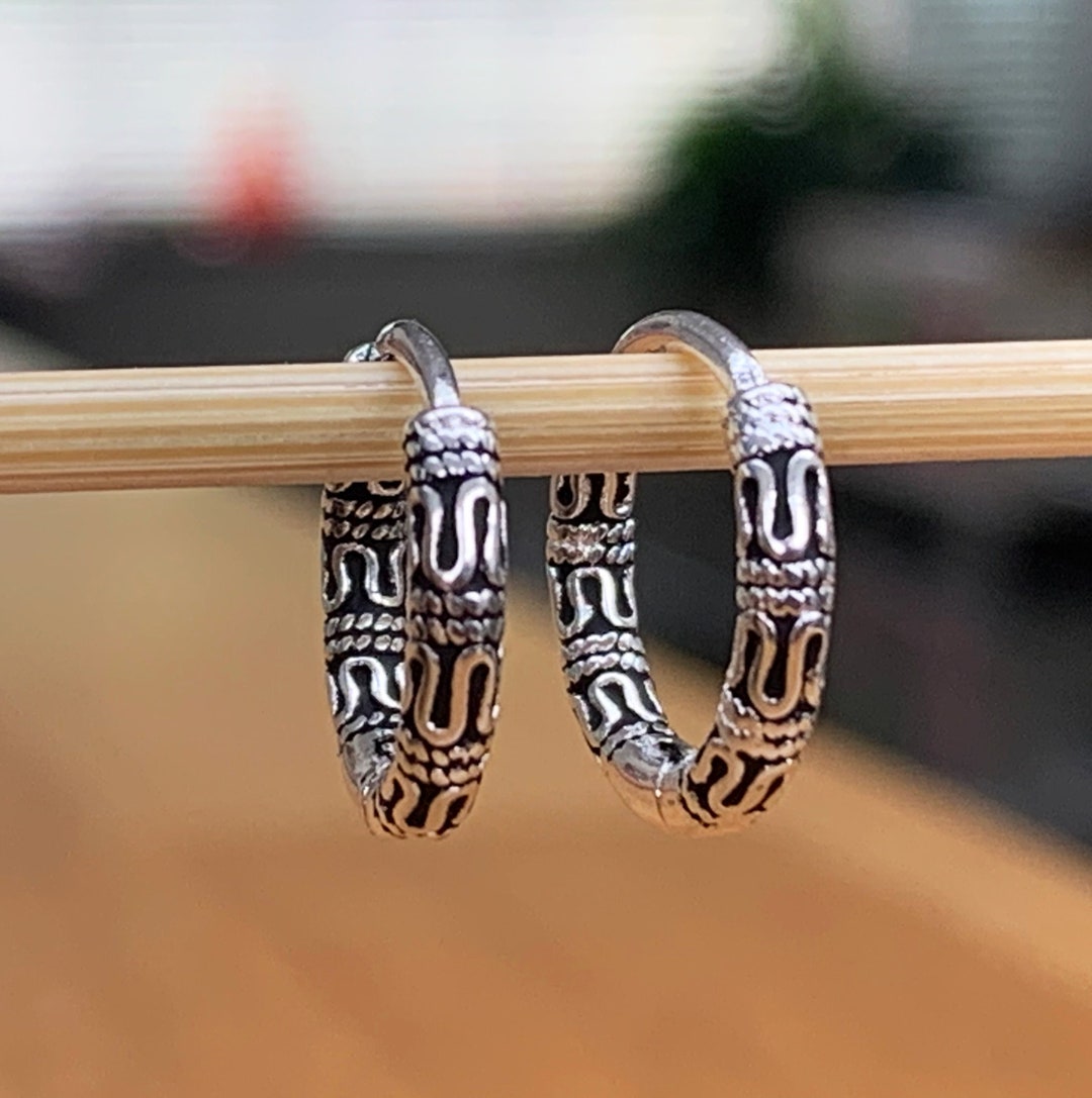 Bali Hoops, Hoop Earrings, Bali Hoop Earrings Easy to Open and Close ...