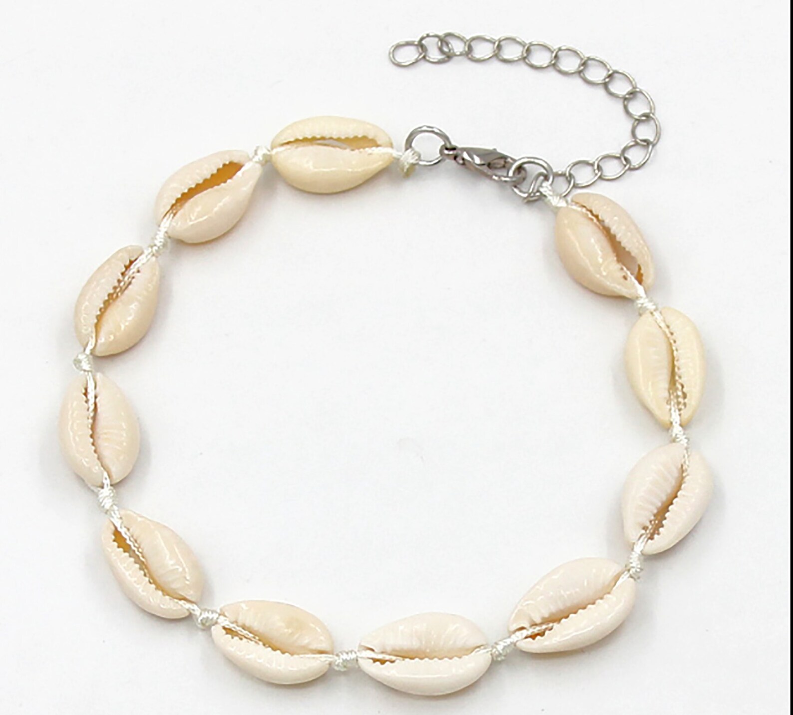 Shell Anklet With Cowrie Shell Boho Beach Anklet Bohemian - Etsy
