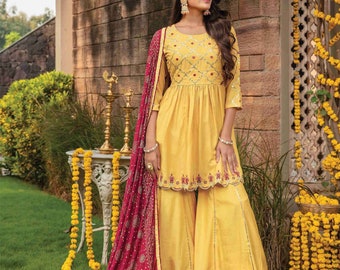 Yellow Indian Dress - Etsy