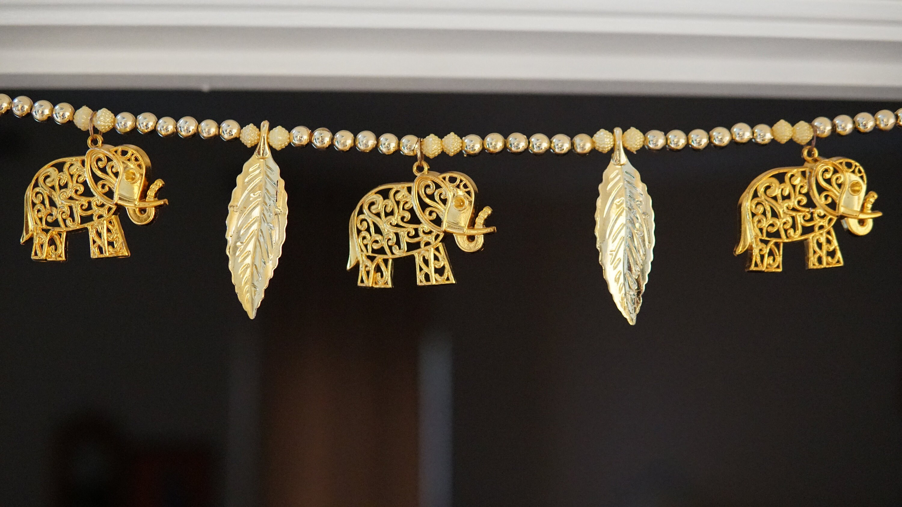 36 Long Elephant Toran With Gold Leaves Indian Door - Etsy UK