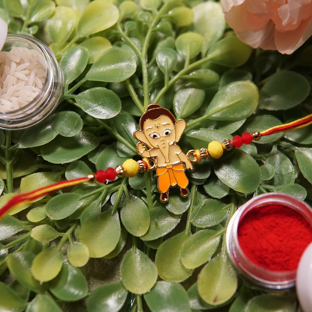 Raksha Bandhan Baby Ganesha Kids Rakhi | Indian Rakhadi for Kids, Ship ...