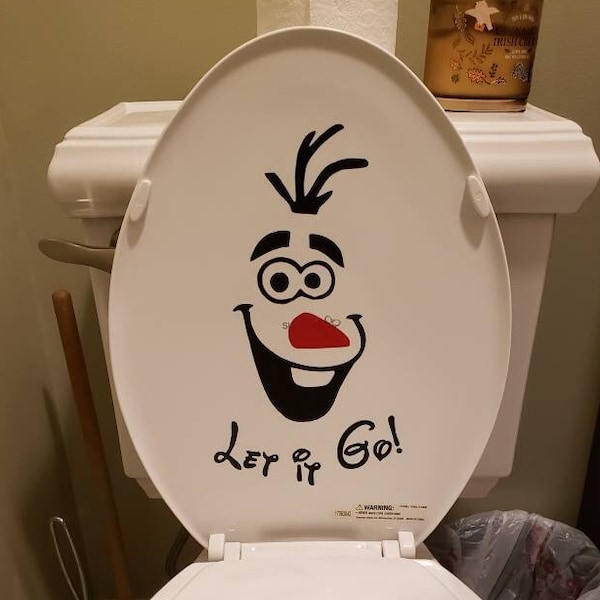 Toilet Decal - Etsy