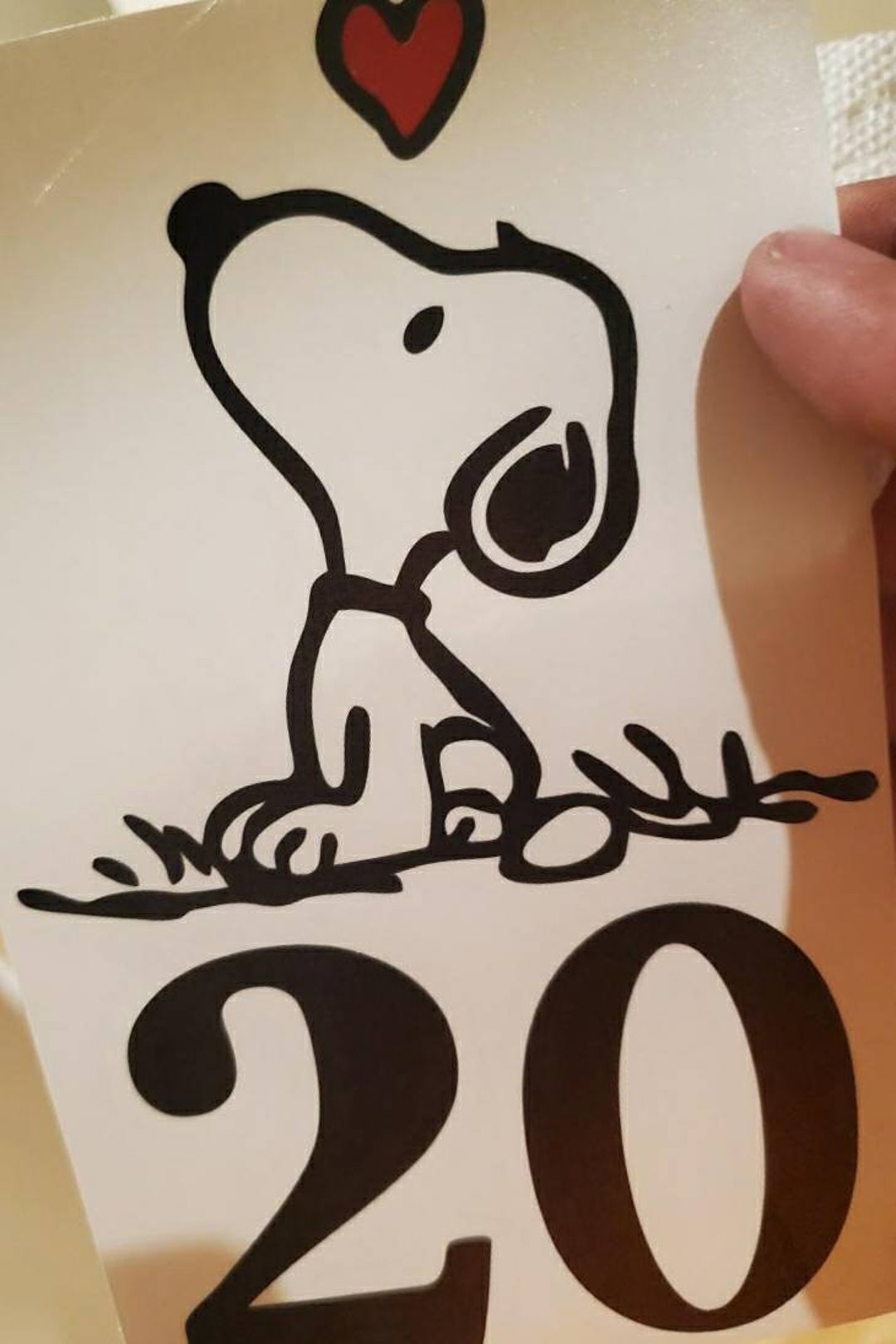 Snoopy House Number Decal - Etsy