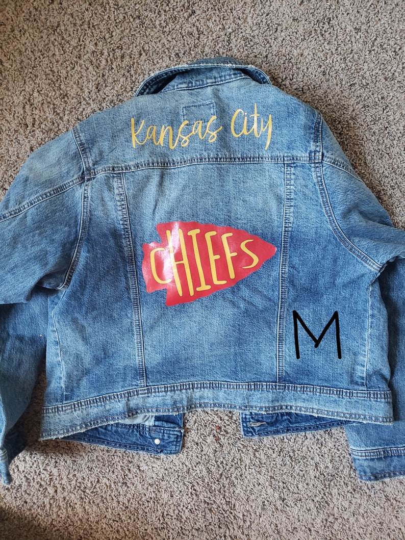 Chiefs Jean Jackets - Etsy