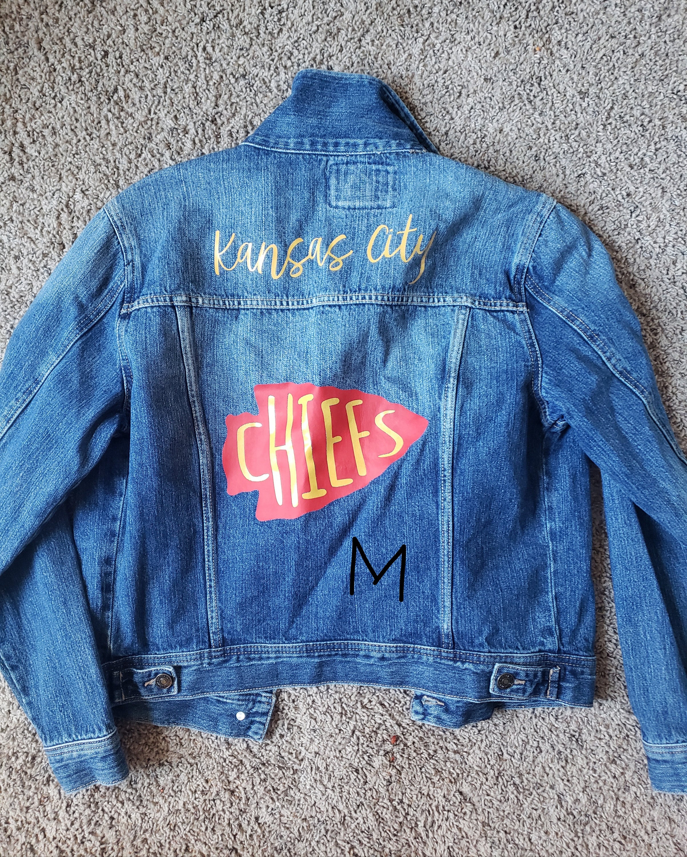 Chiefs Jean Jackets - Etsy
