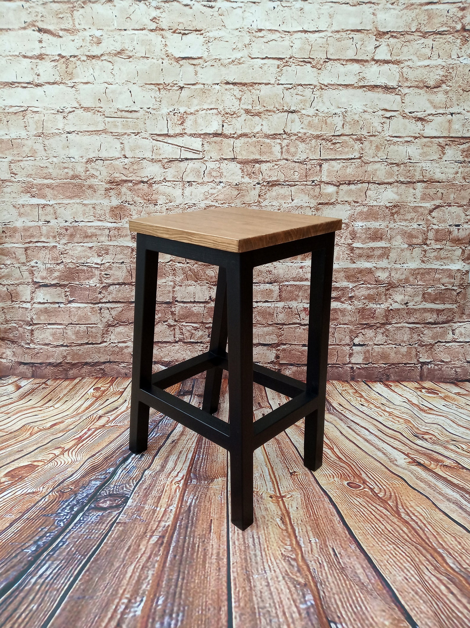 Wooden Bar Stool Breakfast Kitchen Bar High Chair Footrest New | Etsy UK