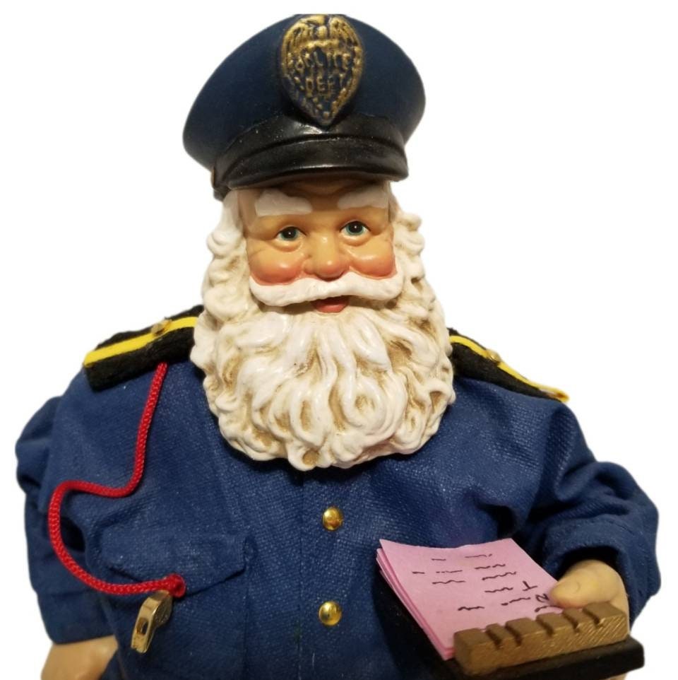 Christmas Coca Cola Santa or Kurt S Adler Police Officer Santa Both ...