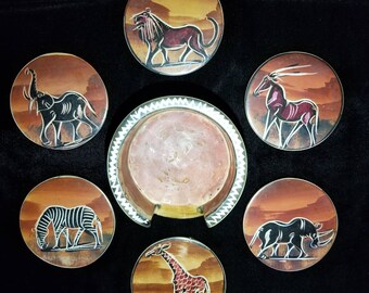 Safari Coasters - Etsy