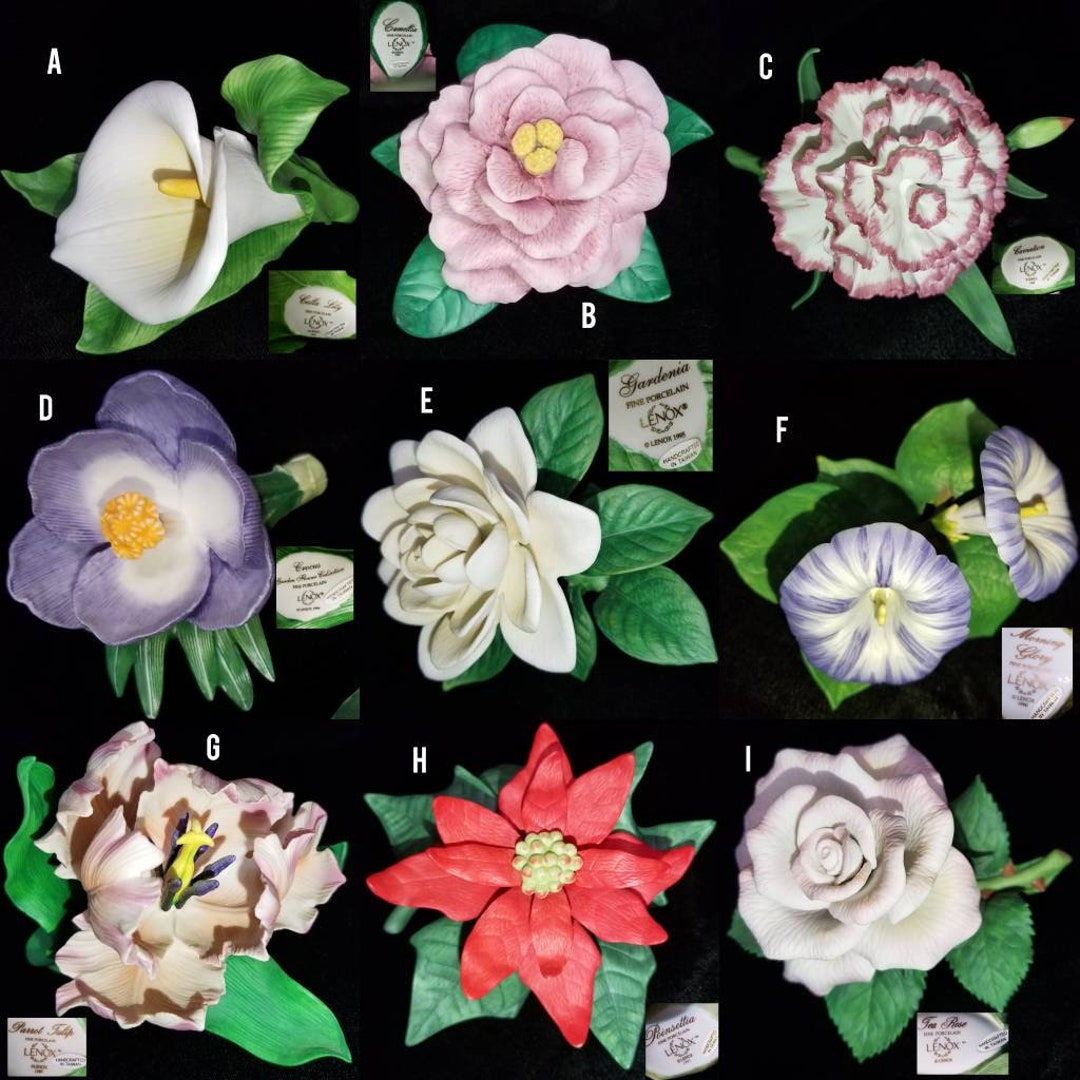 Vintage Lenox Flowers of Fine Porcelain Hand Crafted in Taiwan SOLD ...