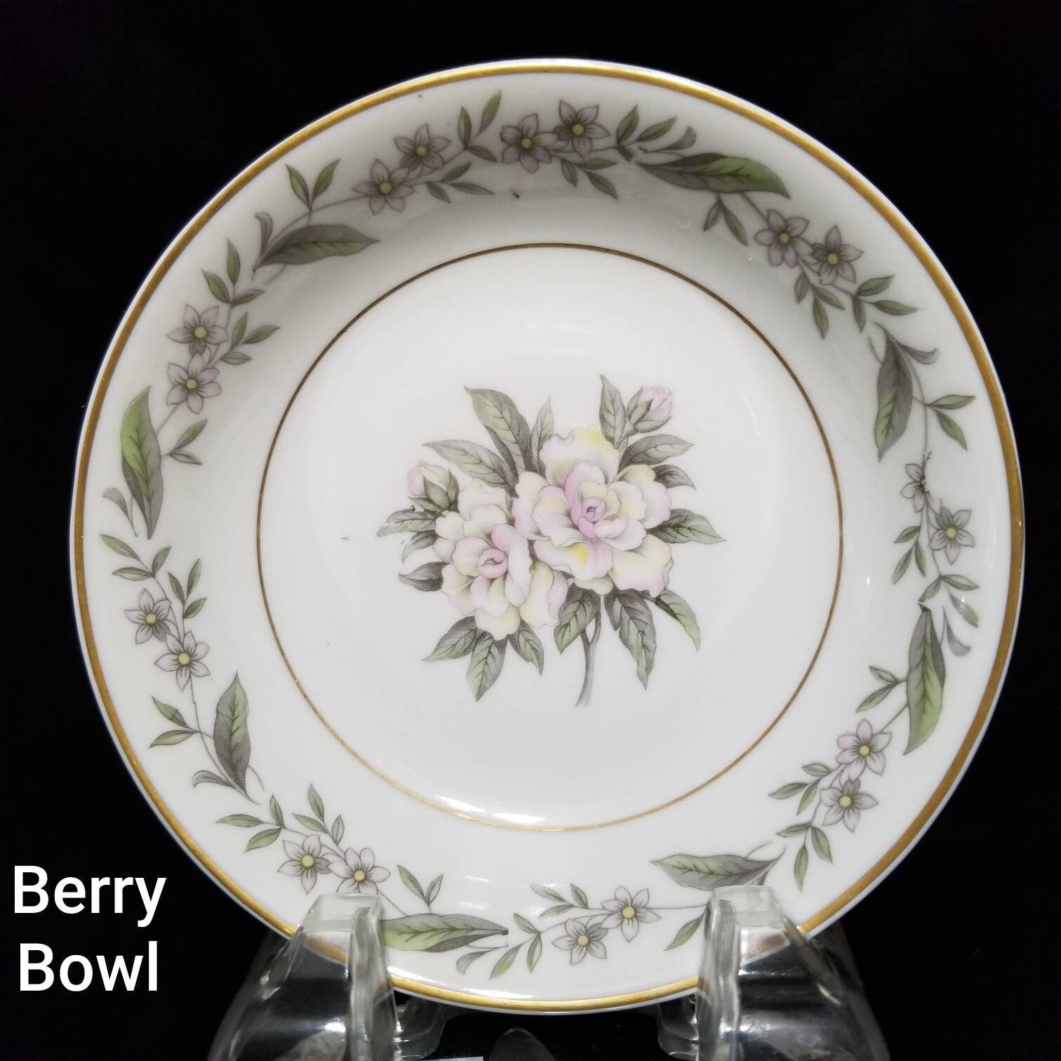 Vintage Royal Jackson Fine China Gardenia Pattern Vogue Ceramic ...