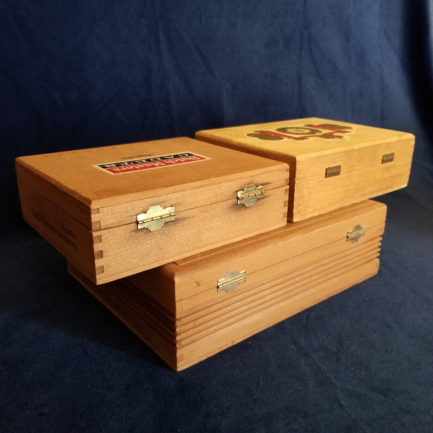 Set of 5 Collectable Cigar Boxes for Storage or Displaying or Crafting ...