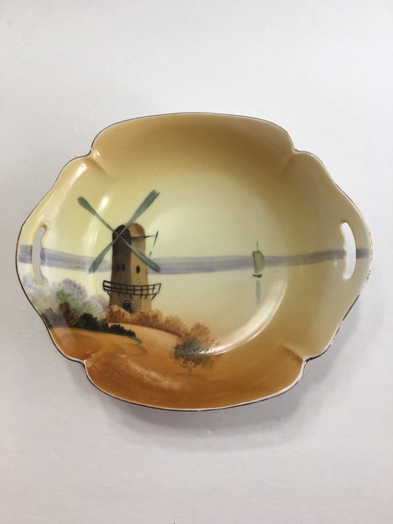 1950s Vintage Windmill Meito China Handpainted in Japan - Etsy