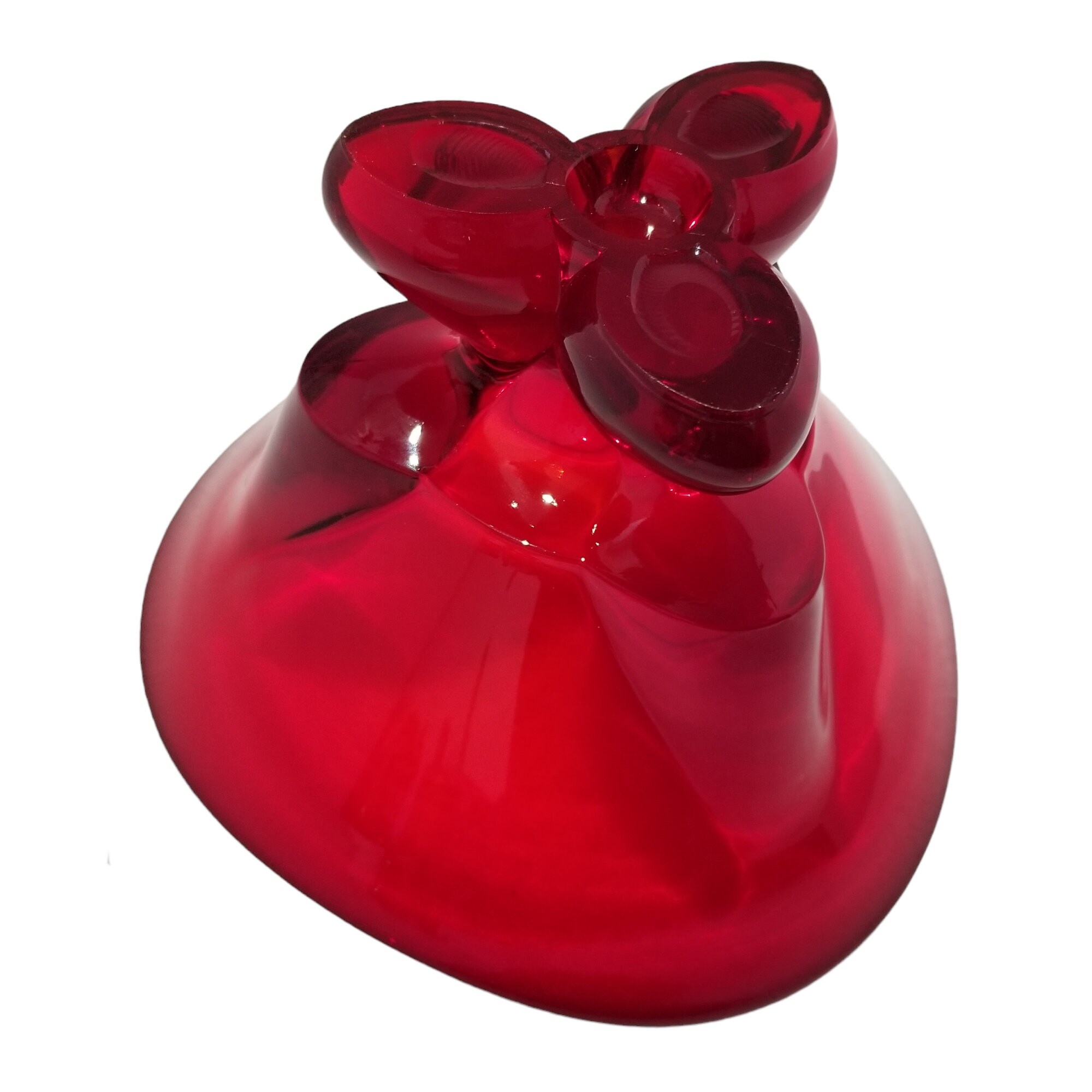 Viking 3 Sided Footed Ruby Red Compote and 3 Josef Originals Pixie Elf ...