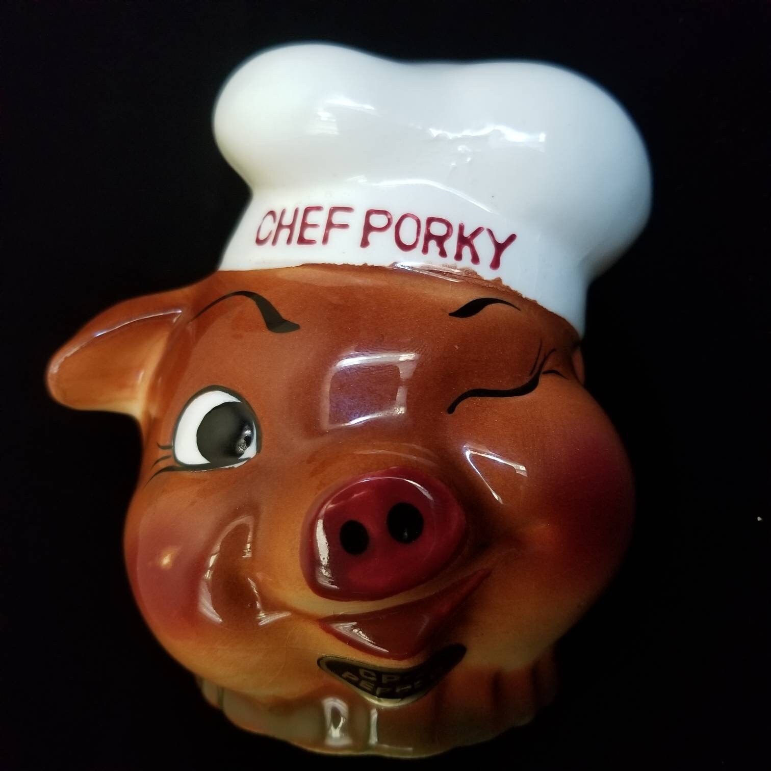 Vintage Chef Porky Pepper Shaker CP-2 From Kelvin Exclusives Japan - Etsy