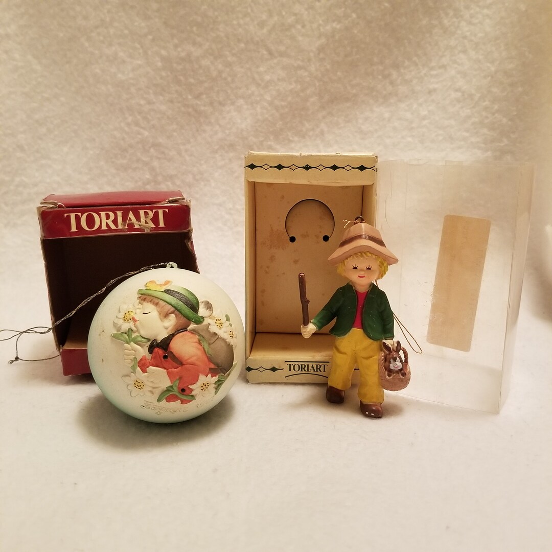 Set of 2 Toriart by Anri Italy Ornaments 1987 and 1990 - Etsy