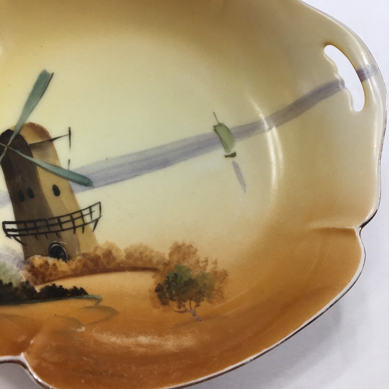 1950s Vintage Windmill Meito China Handpainted in Japan 6-1/4 ...