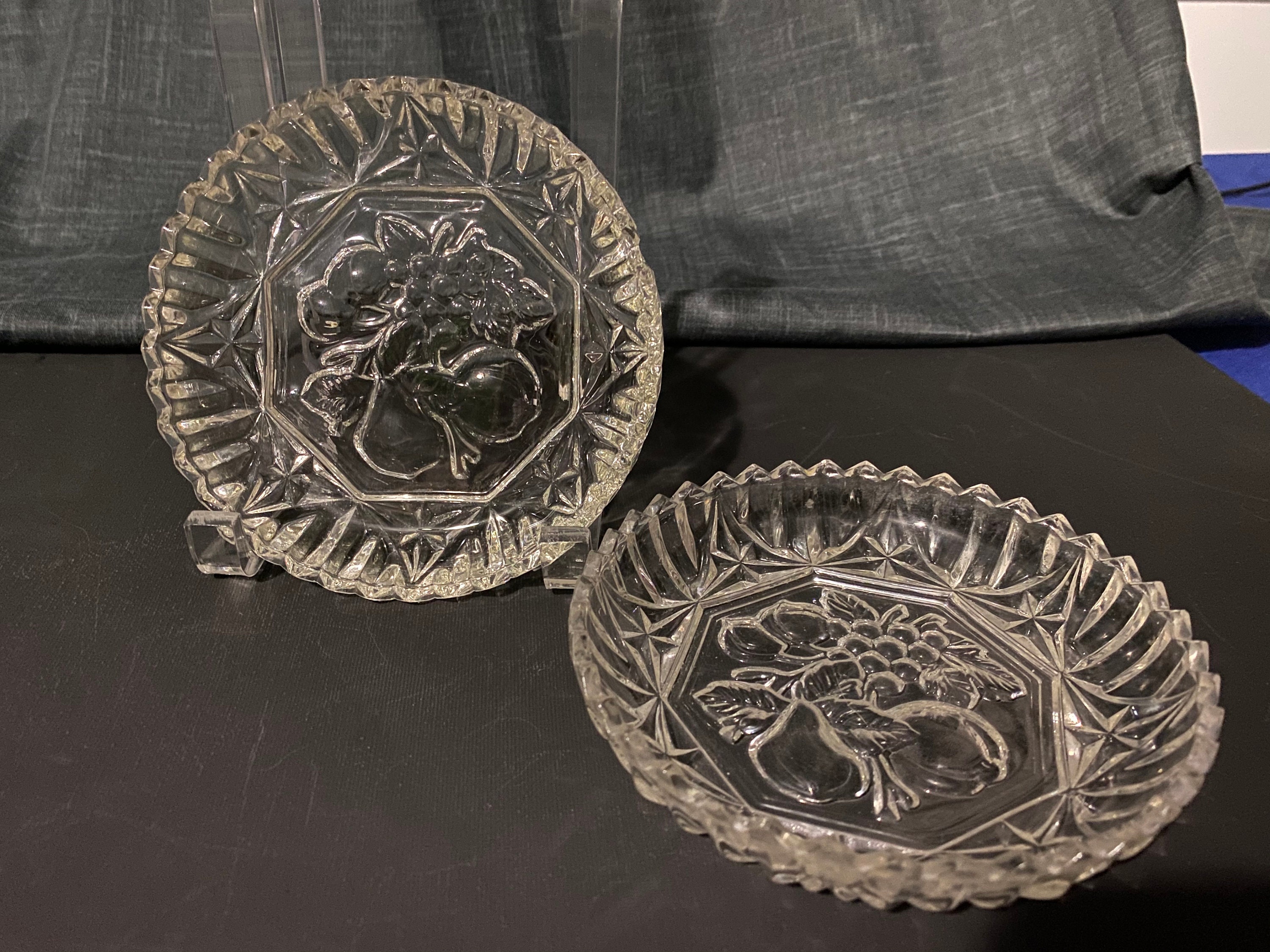 Federal Glass Company Pioneer Pattern 1940s Set Of Two Fruit Etsy