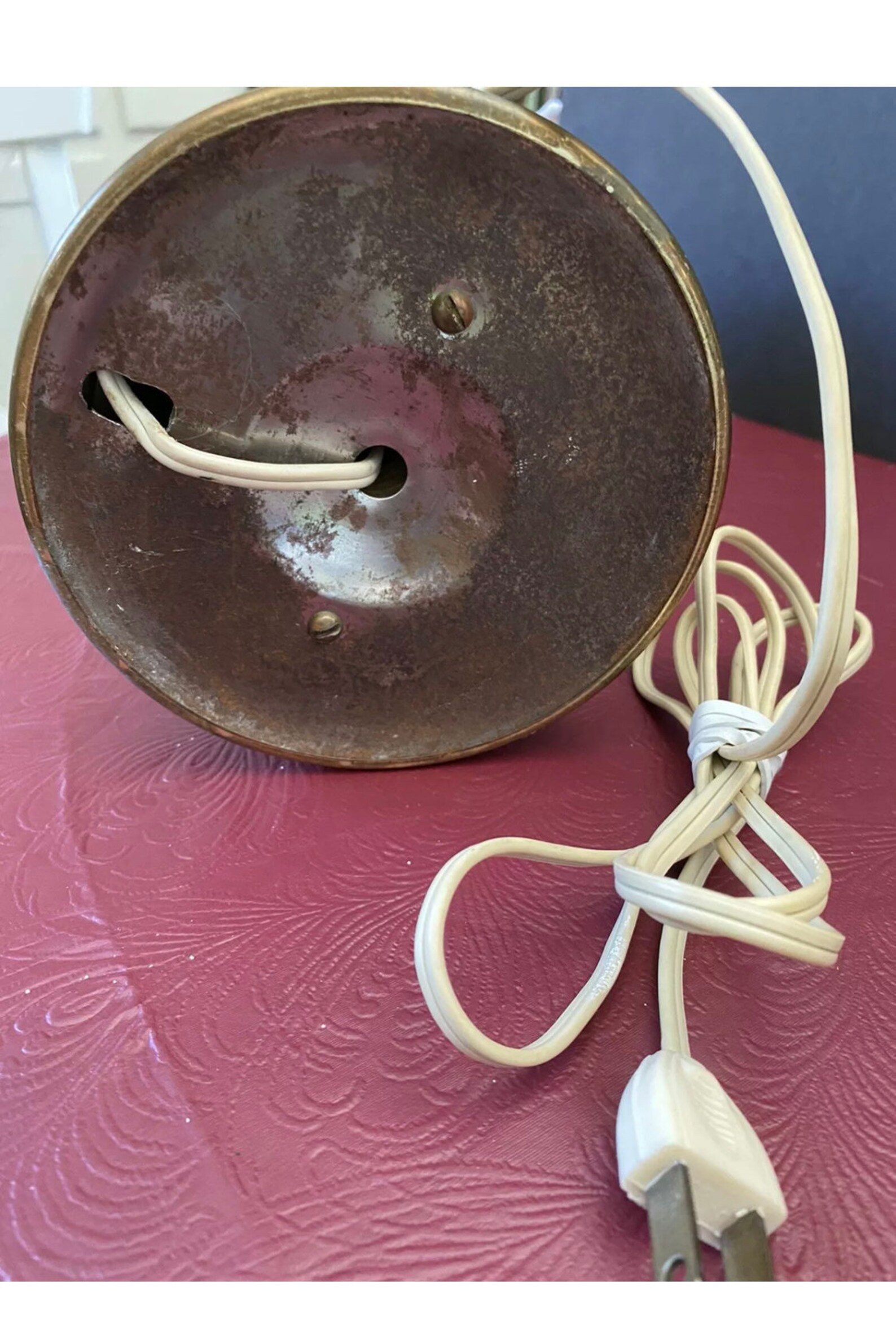 Vintage Leviton Floral Lamp - Etsy Israel