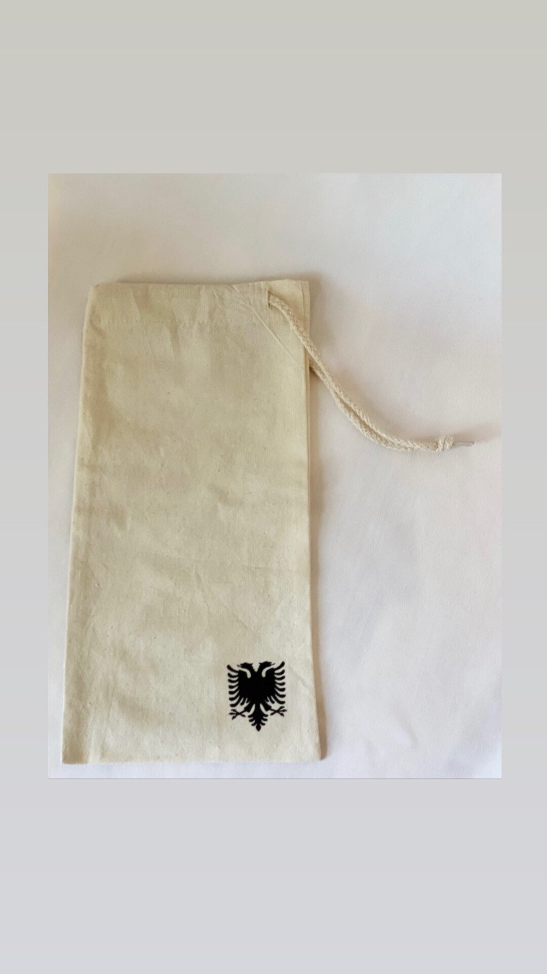Wine Tote Bag Qese Vere Embellished With Albanian Eagle - Etsy