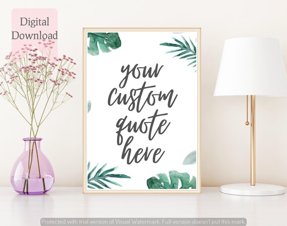 Make Your Own Sign Custom Text Print | Etsy