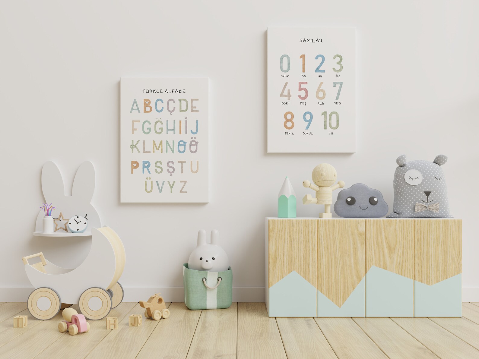 Turkish Alphabet Numbers Print Alphabet Poster - Etsy