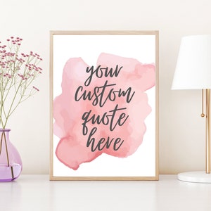 Custom Quote Print Vertical Custom Word Art - Etsy