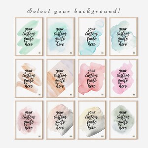 Custom Quote Print - Vertical | Custom Word Art - Etsy