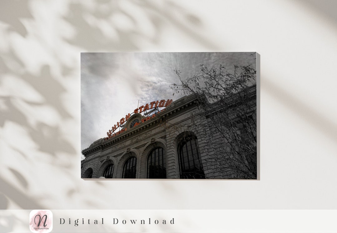 Denver Colorado Poster | Union Station | Denver Wall Art | Colorado ...