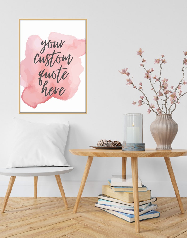 Custom Quote Print Vertical Custom Word Art | Etsy