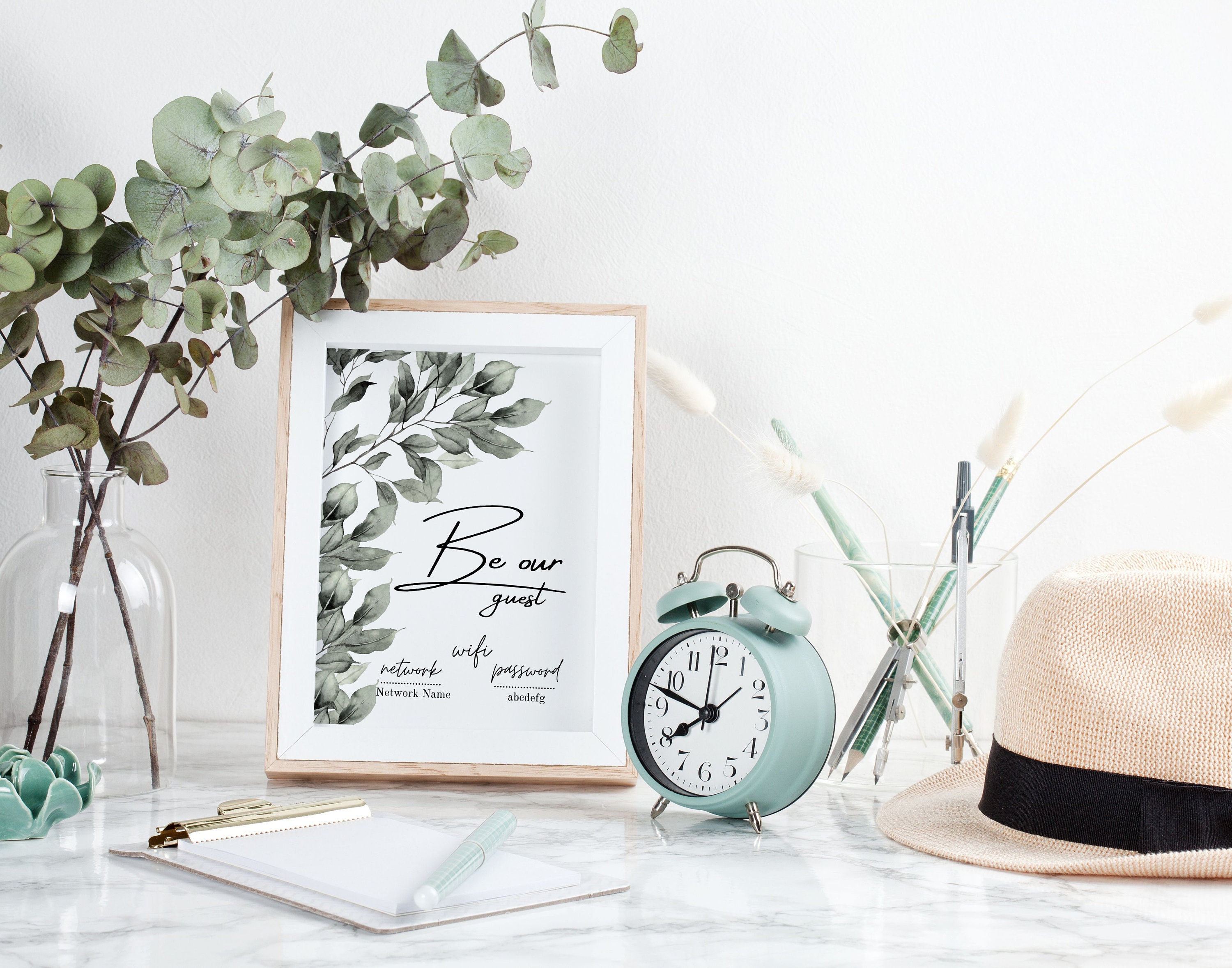 Be Our Guest Sign | Airbnb Wall Art | Wifi Password Sign - Etsy