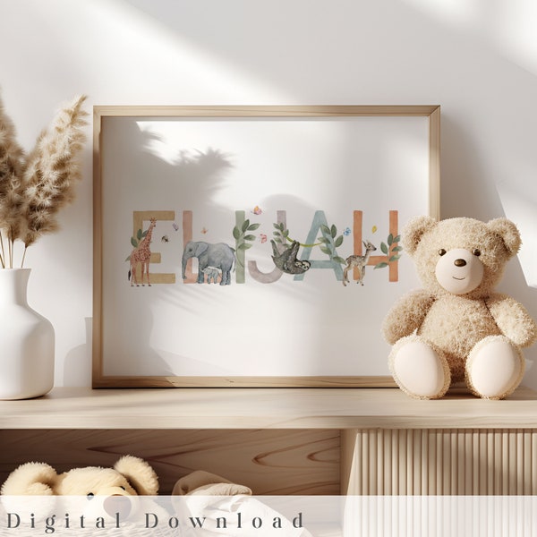 Baby Name Art - Etsy