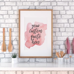 Custom Quote Print Vertical Custom Word Art - Etsy