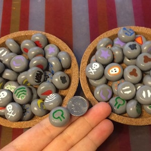 One Full Set of Runescape Inspired Life Sized Runes, Polymer Clay - Etsy