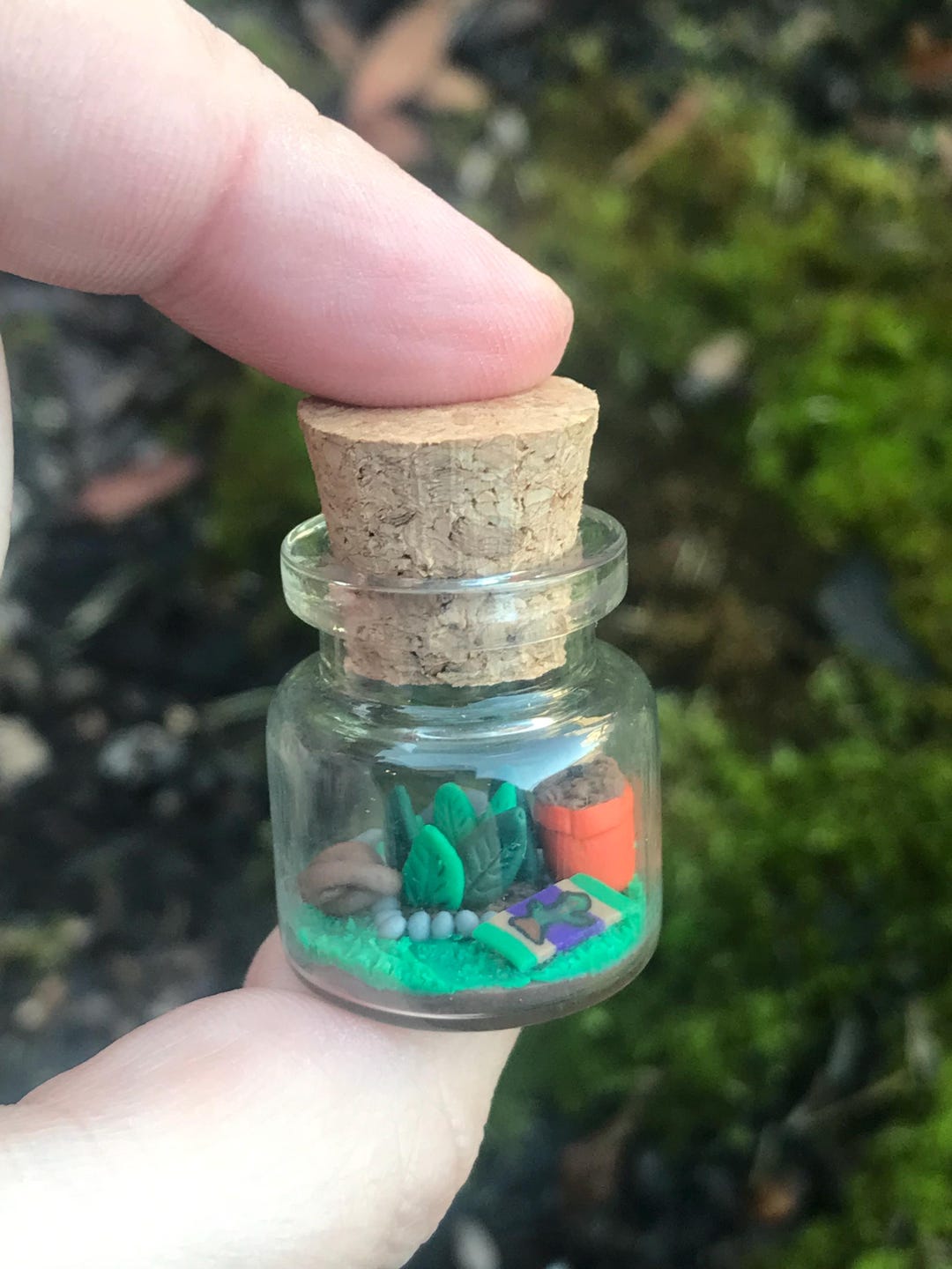 OSRS Farming Vial: Miniature Herb Garden in Glass Bottle - Etsy