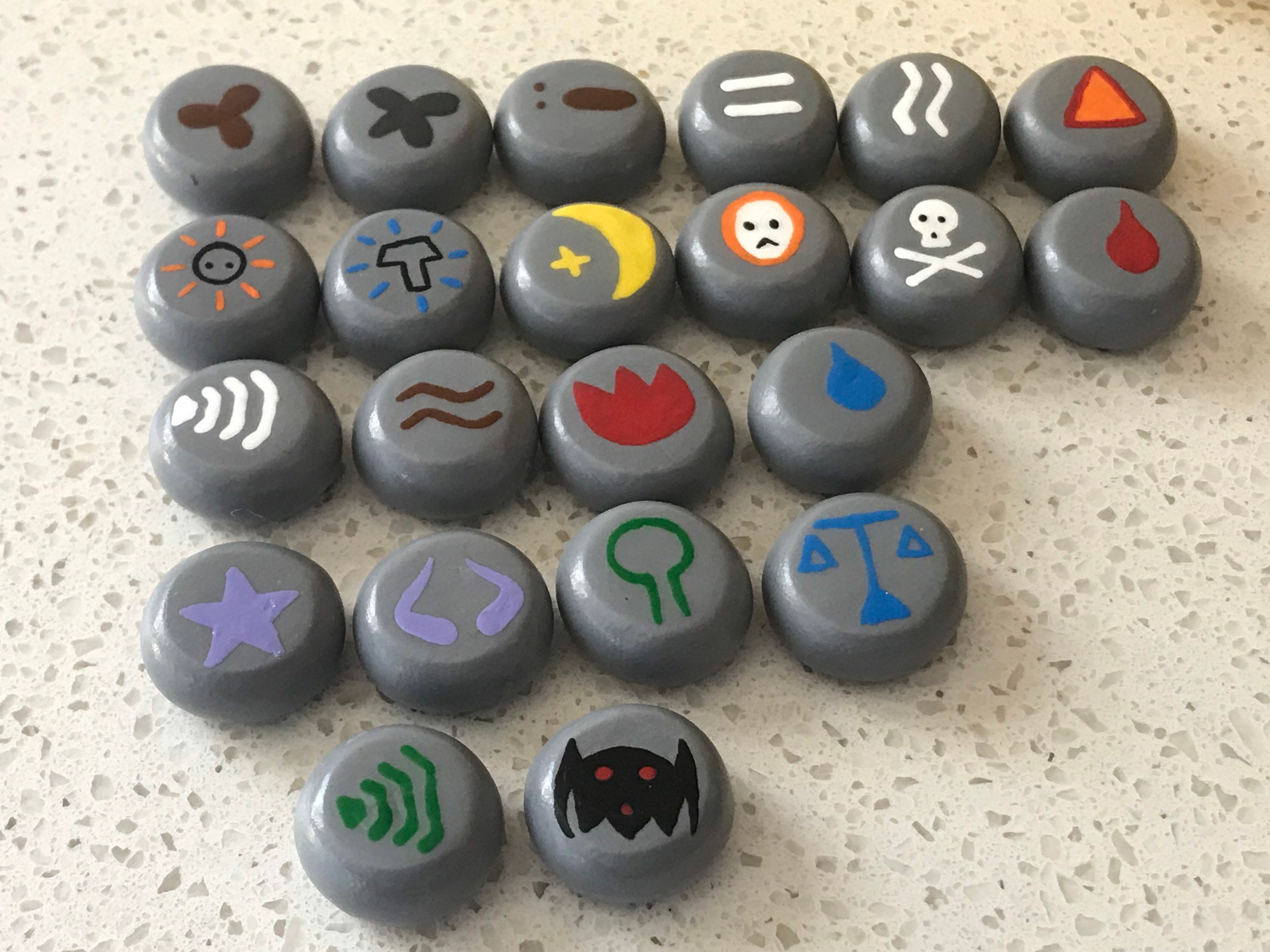 One Full Set of Runescape Inspired Life Sized Runes Polymer | Etsy