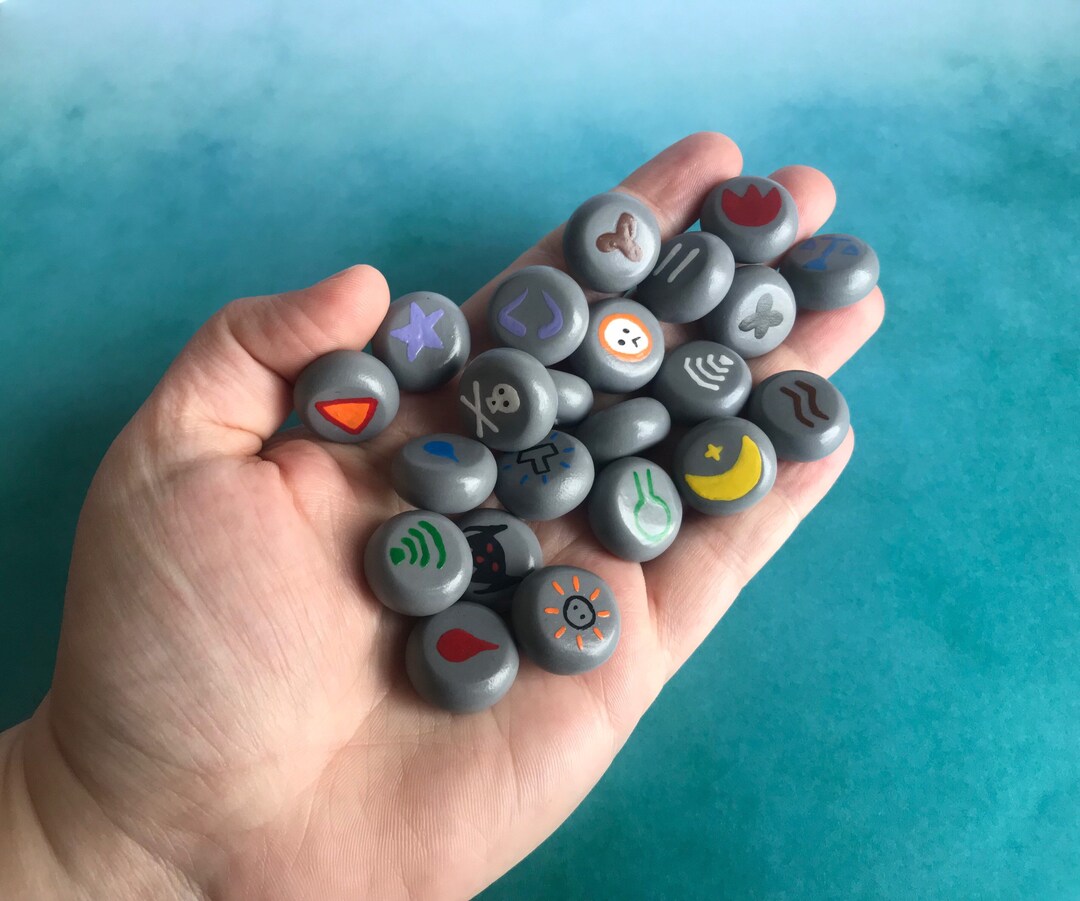 One Full Set of Runescape Inspired Life Sized Runes, Polymer Clay - Etsy