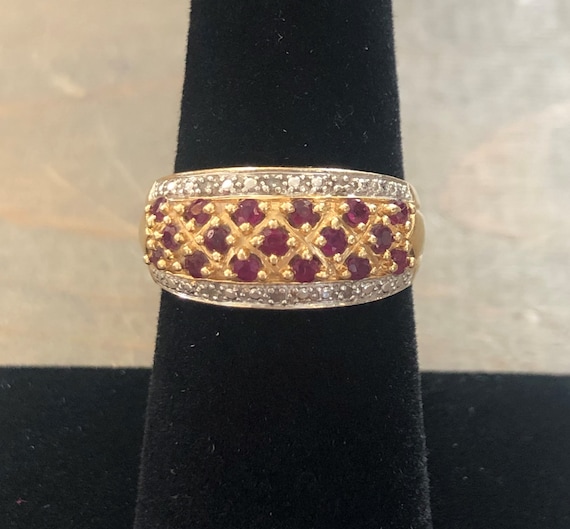 14K Ruby Ring / Vintage 14K Ruby Ring / Gold Ruby Rin… - Gem