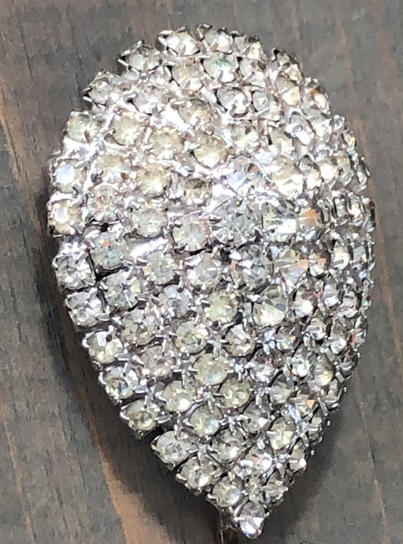 Vintage Hobe Lavaliere Rhinestone Brooch / Vintage Rh… - Gem