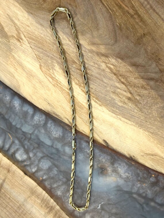 10K Beautiful Gold Chain Necklace / Vintage Gold Neck… - Gem