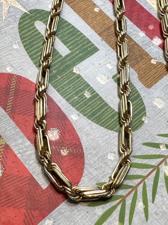 10K Beautiful Gold Chain Necklace / Vintage Gold Neck… - Gem