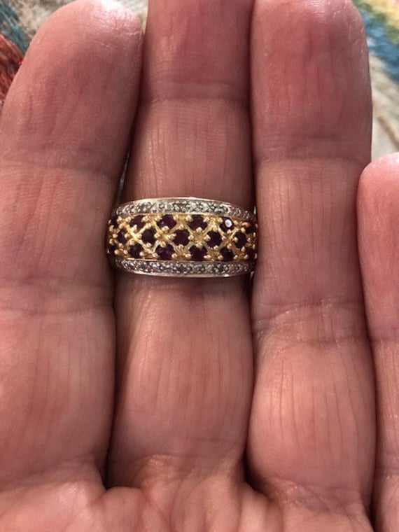 14K Ruby Ring / Vintage 14K Ruby Ring / Gold Ruby Rin… - Gem