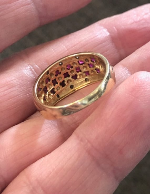 14K Ruby Ring / Vintage 14K Ruby Ring / Gold Ruby Rin… - Gem