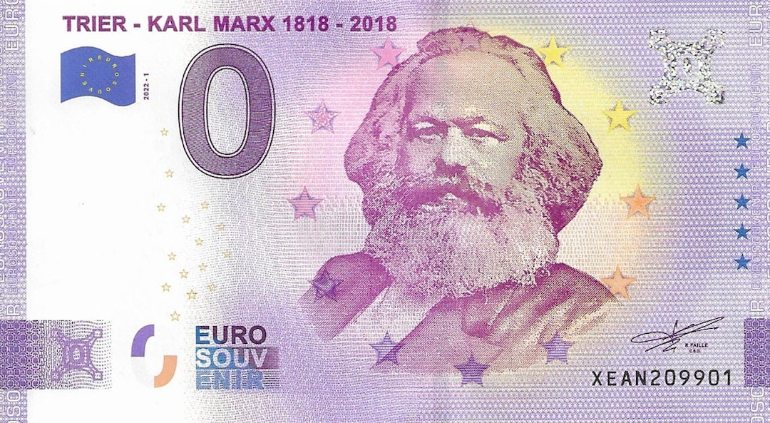 Trier - Karl Marx 1818 - 2018 Zero Euro Note - Etsy