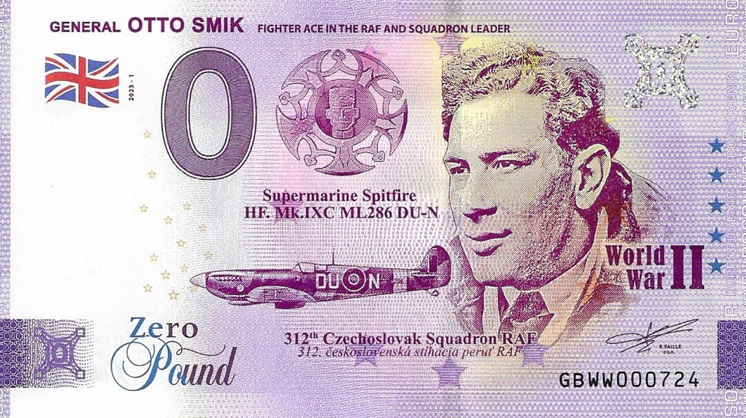 General Otto Smik 0 Pound Banknote - Etsy
