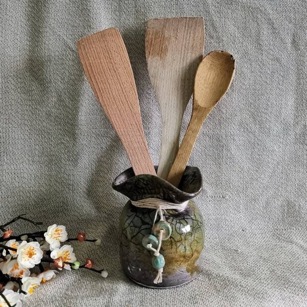 Ceramic Spatula Holder - Etsy